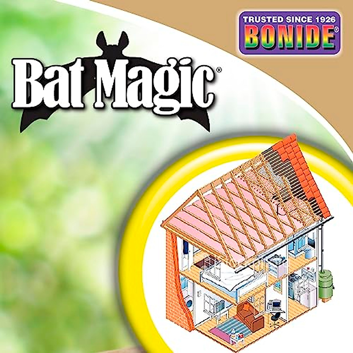 Bonide Bat Magic Bat Repellent, Pack of 4 Ready-to-Use Peppermint Oil Scent Packs for Long Lasting Indoor Bat Control