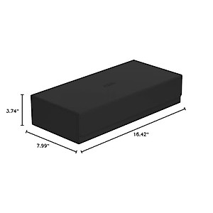 Ultimate Guard Superhive 550+, Deck Case for 550 Double-Sleeved TCG Cards, Black, Compatible with Boulders, Magnetic Closure & Microfiber Inner Lining
