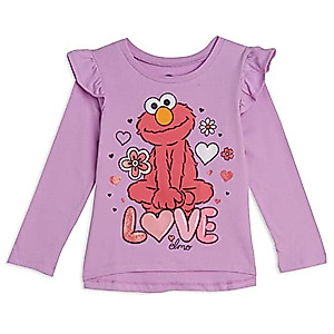 Sesame Street Elmo Toddler Girls 2 Pack T-Shirts Multicolored 2T