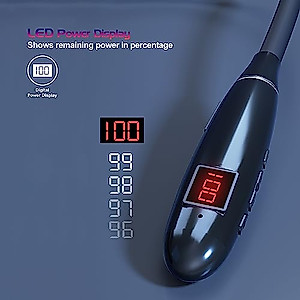 63H Playback Time Bluetooth 5.3 Neckband Bluetooth Headphones, in Ear Wireless Earphones with Digital Display, Game Mode, 7 EQ Modes, Support TF Card, Multi-point Connection, USB-C Fast Charging