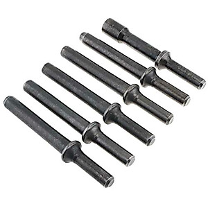 7 Pcs Air Hammer Rivet Bit Set, Dele 0.401 Shank Smoothing Pneumatic Air Rivet Hammer Tools Kit With Spring