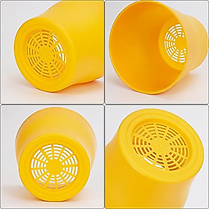 JERIA 16-Pack 4" Plastic Flower Plant Pots Thickened Seedlings Nursery Pots, Colorful Flower Plant Container Seed Starting Pots with Pallet (8 Colors)