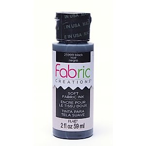 Fabric Creations Fabric Ink in Assorted Colors (2-Ounce), Black