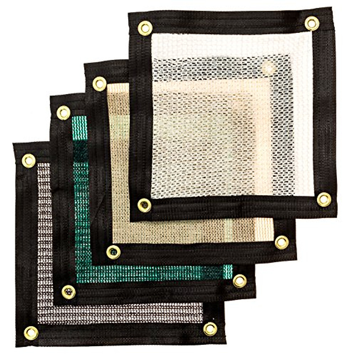 Be Cool Solutions 30% Black Outdoor Sun Shade Canopy: UV Protection Shade Cloth| Lightweight, Easy Setup Mesh Canopy Cover with Grommets| Sturdy, Durable Shade Fabric for Garden, Patio & Porch 12'x12'