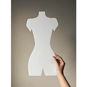 Acrylic plastic henna hand template for practice temporary tattoo mehendi heena body art, White