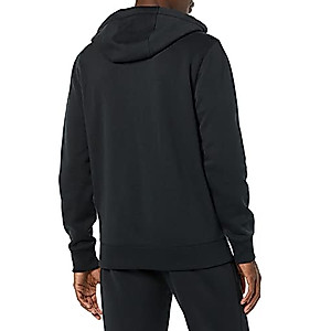 Goodthreads Men's Full-Zip Washed Fleece Hoodie, Black, X-Large Tall