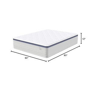 Dourxi Queen Mattress, 12 Inch Hybrid Queen Size Mattress in a Box with Gel Memory Foam, Individually Pocketed Springs for Support and Pressure Relief - Medium Plush