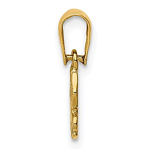 14k Yellow Gold Kitten Pendant