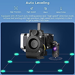Sovol 3D SV05 Metal Frame Metal Direct Drive Extruder FDM 3D Printer with Upgraded 32-bit Silent Mainboard CR Touch Auto Leveling Flexible Build Plate 220 * 220 * 300mm