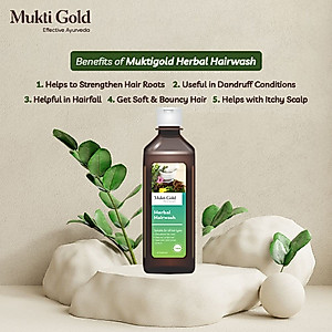 Axiom_Ayurveda Mukti Gold Hairwash Shampoo (200 ml)