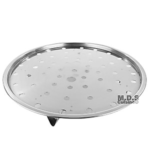 Stock Pot Stainless Steel 40QT Lid Steamer Pot Brew Vaporera Kettle Tamales New 10Ga