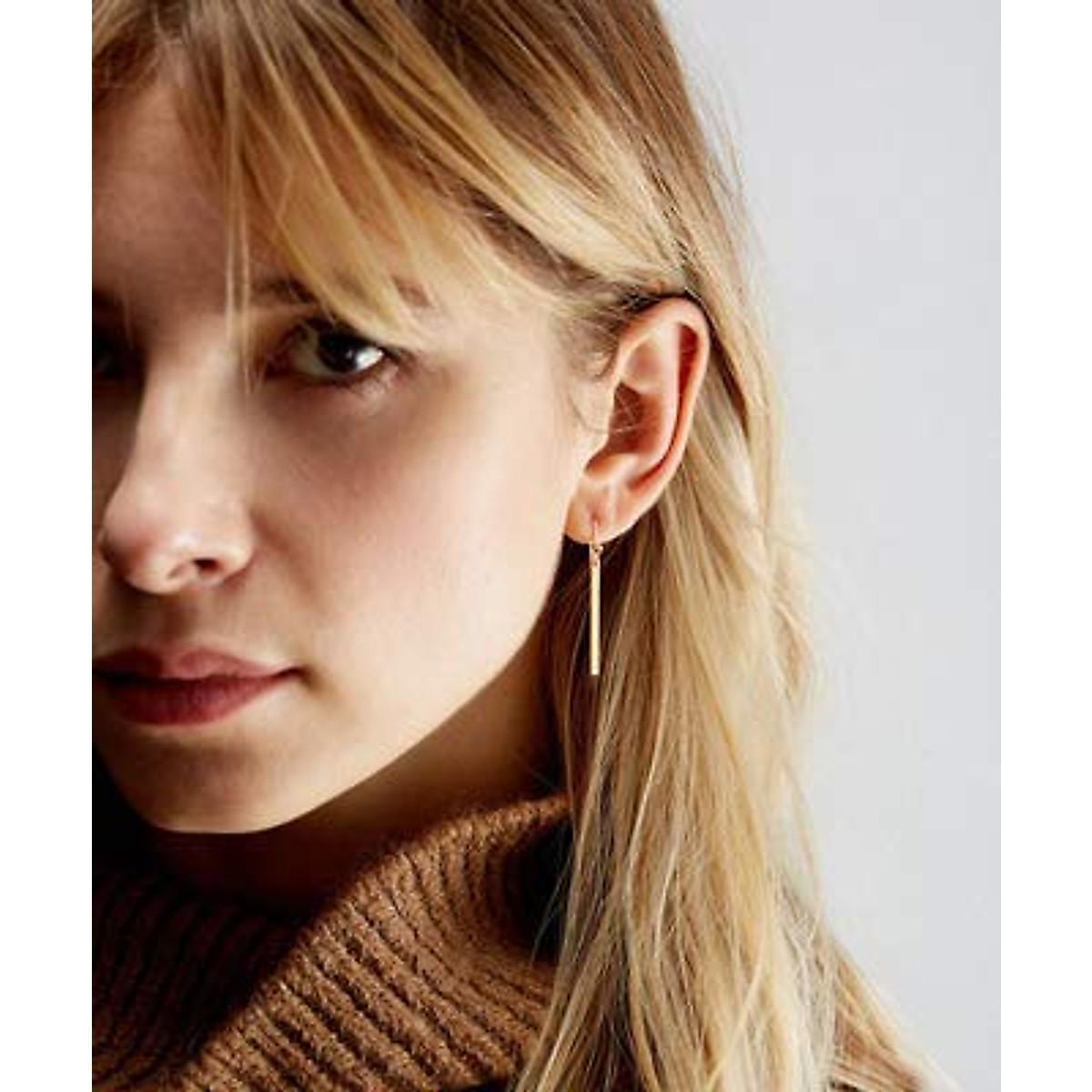 Slip Chain Choker Necklace Long Gold Necklaces for Women Trendy Long Layered Necklaces Gold Earrings and Necklaces Set for Wedding Jewelry Gold Bar Y Lariat Necklace Summer Wedding Guest Dresses Accessories