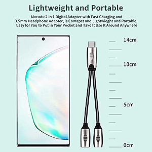 Headphone Adapter for Galaxy S21, USB C to 3.5mm Audio Adapter and Charger with PD 60W Fast Charging Compatible with Samsung S21/S20/Note 20/20Ultra/10+, Google Pixel 5/4/4 XL/3/3 XL