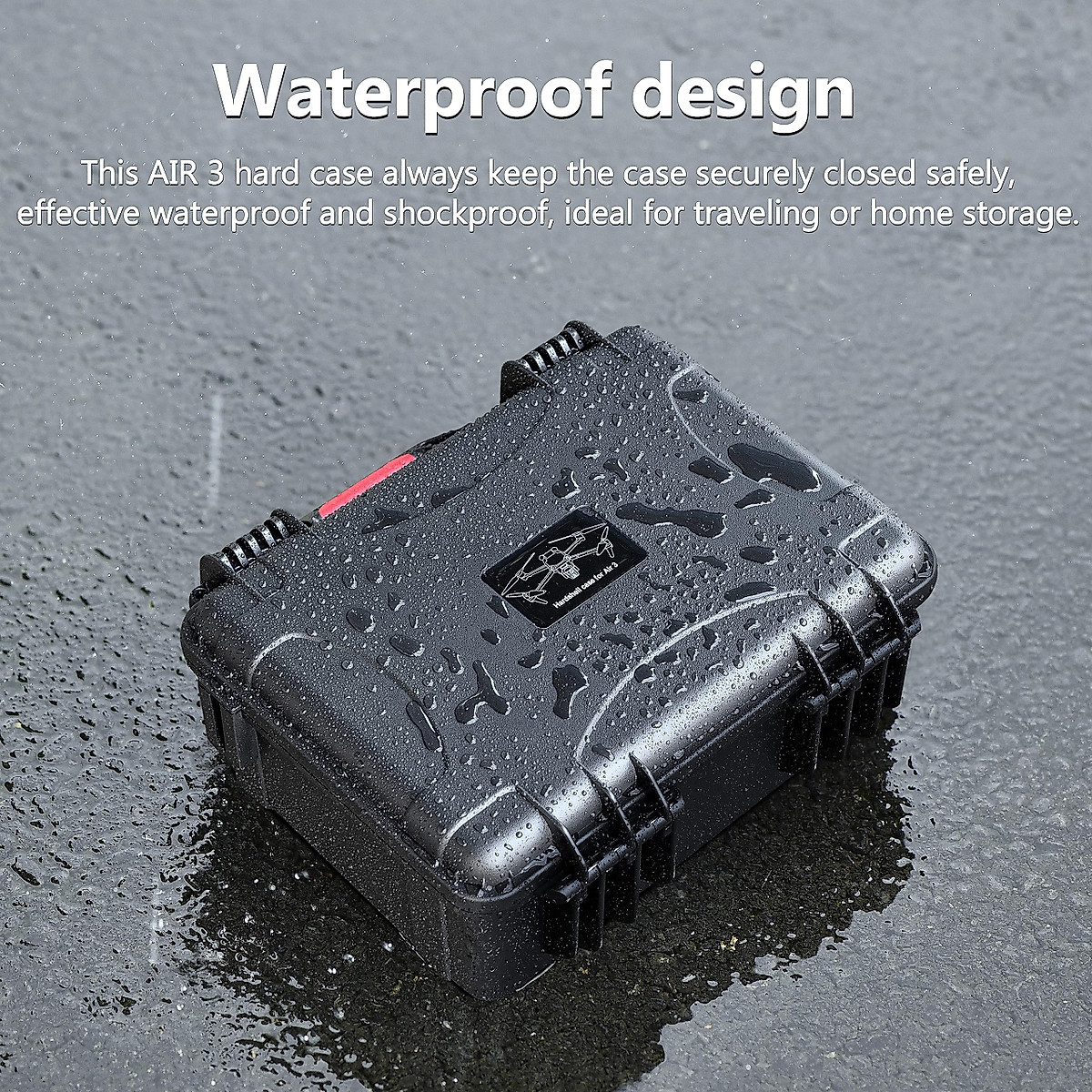 STARTRC Air 3 Hard Case Waterproof Carrying Case for DJI Air 3 Fly More Combo with DJI RC 2/RC-N2 Controller, Drone Accessories