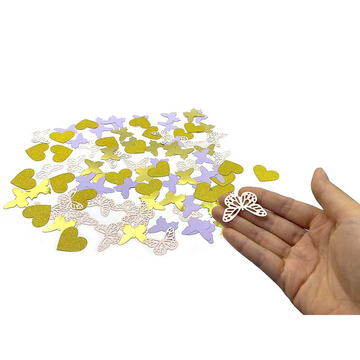 100PCS Butterfly Table Confetti,Butterfly Birthday Decorations for Bridal Shower Baby Shower Wedding Butterfly Party Decor