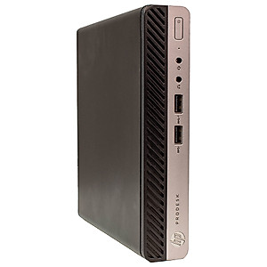 HP ProDesk 400G3 Micro Desktop Computer PC, Intel Quad Core i5, 16GB RAM, 512 GB SSD, Windows 10 Home, New Periphio Webcam, Wireless Keyboard & Mouse, HDMI, WiFi (Renewed)