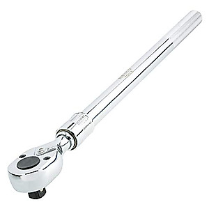 Neiko 03069A 3/4-Inch-Drive Extendable Ratchet Handle, 24-Tooth Reversible Ratcheting Feature, Extends 24 to 39 3/4 Inches