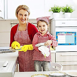 Pack of 16 Chore Reward Chart for Kids, Yoklili Teach Children Responsibility & Good Behavior Chart for Home Classroom, Includes 144 Chore & 960 Star Stickers