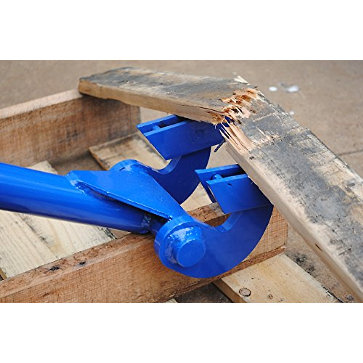 Vestil SKB-DLX Deluxe Steel Pallet Buster with Handle, 41",blue