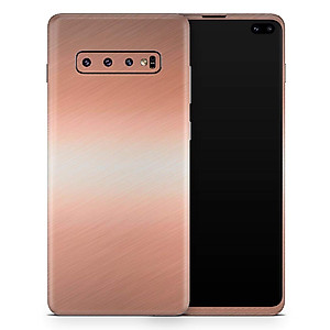 DesignSkinz Rose Gold Digital Brushed Surface V1 Protective Vinyl Decal Wrap Skin Cover Compatible with The Samsung Galaxy S20 (Screen Trim & Back Glass Skin)