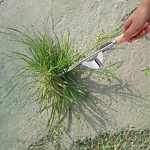 3 Pack Weed Puller Tool, Manual Hand Weeder Paver, Crack Weeder, Stainless Steel Crevice Weeding Digger Tool, Paving Brick Moss Removal, L-Shape Gardening Crack Sickle for, Lawn Edger and Driveway