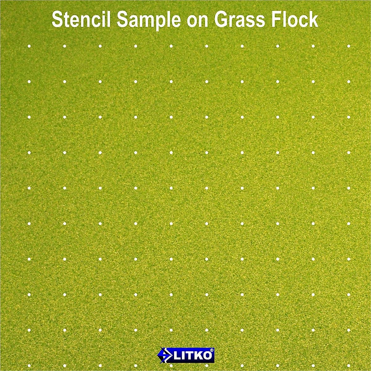 LITKO 1-inch Square Stencil, Square Dot Pattern