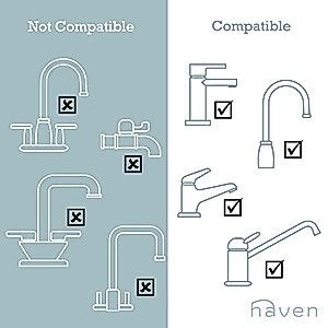 Haven Sink Shield - Silicone Faucet Drip Catcher Splash Guard - Sink And Countertop Water Protection Accessory for Kitchen, Bathroom, Bar, and RV (Grey)