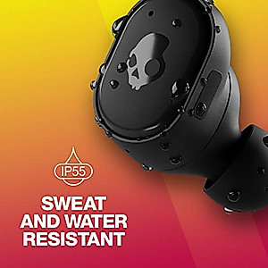 Skullcandy Grind True Wireless In-Ear Bluetooth Earbuds Compatible with iPhone and Android / Charging Case and Microphone / Great for Gym, Sports, and Gaming, IP55 Water Dust Resistant - Black