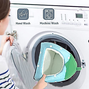 Tierecare Guinea Pig Hideout 2 Pack Guinea Pig Bed Hamster House Cage Accessories Cozy Hide-Out for Hedgehog Ferret Chinchilla&Other Small Animals