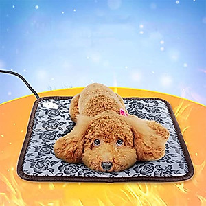 pimelu Pet Electric Blanket Waterproof, Anti-bite, Wear-Resistant, Temperature Constant Temperature, Winter Warm Heated Storage Heat Outdoor Indoor for Cats,Dogs