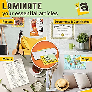 Thermal Laminating Pouches, 11.5 x 17.5 Inches, 3 Mil, 20 Pack of Menu Size Large Thermal Laminating Sheets, Suited for Laminating Sheets 11x17