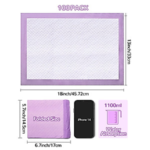 Baby Disposable Changing Pads 100 Pack Disposable Baby Underpads Ultra Soft Waterproof Diaper Changing Liners 13 x 18 in