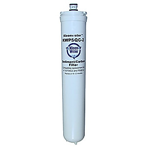 KleenWater KWPSQC-2 and KWPSQC-6 Compatible With Whirlpool WSC200YW and Water Factory for FM-2 & CM-2 Lead Plus Water Filters, Set of 2, Made in the USA