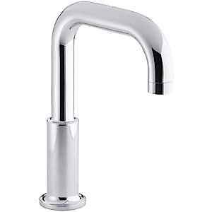KOHLER Purist(R) Deck-Mount Non-Diverter Bath Spout, Polished Chrome