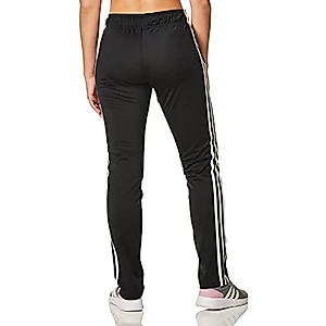 adidas Women's Warm-Up Tricot Regular 3-Stripes Track Pants, Black, Medium