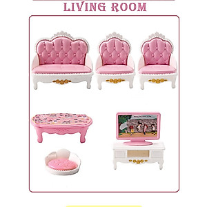 20 Pcs Mini Bathroom Set 1:12 Mini Living Room Set Miniature Accessories Miniature Furniture Accessories Model for Mini Dreamhouse