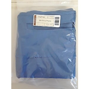 Longaberger Medium Oval Waste Basket Cornflower Blue Fabric Liner New