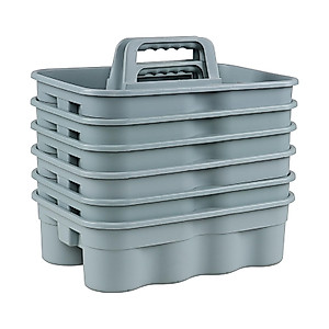 Obstnny 6 Pack Easy To Carry Cleaning Caddy, Plastic Cleaning Tool Organizer Caddy