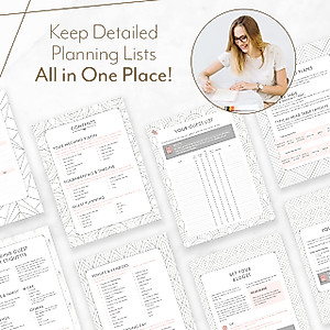 Wedding Planner - Undated Bridal Planning Diary and Organizer, Hard Cover, Pockets & Online Support