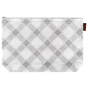 It's Sew Emma Charcoal Mad for Plaid Project Bag