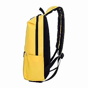 Backpack Gift Colorful Small Backpack Men's And Women's Bag Light Student Bag Gaming Backpack (Yellow, One Size)