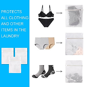 Kmchilj 3Pcs Durable Honeycomb Mesh Laundry Bags,Reusable Washing Machine Wash Bags for Delicates 12 x 16 Inches (3 Medium)