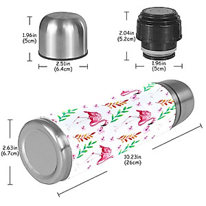 Flamingo Animal Thermos Vacuum Insulated 1L Compact Stainless Steel Beverage Bottle