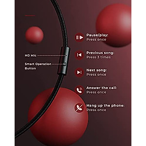 Headphones, On-Ear Wired Headphones with Microphone, Stereo Sound Headphones with 1.5m Tangle-Free Cord for Adults Children Teens Boy Girls Kids, Lightweight Foldable Headphones for School Travel