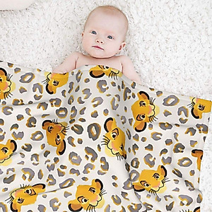 Baby Blanket for Boys Girls Gift-Lion Christmas King Leopard Toddler Blanket Nursery Blanket Nap Blanket for Stroller Outdoor Decor-Super Soft and Warm Crib Blanket for All Seasons Gift 30 X 40 Inch