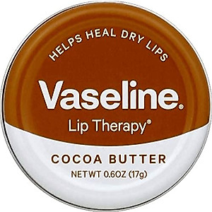 Vaseline Lip Therapy Lip Balm Tin, Cocoa Butter, 0.6 oz