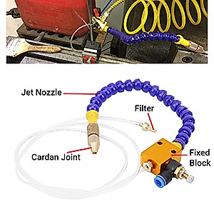 2Pcs Mist Coolant Lubrication Spray System, for 8mm Air Pipe CNC Lathe Milling Drill A for The Liquid That Requires No Pressure Output