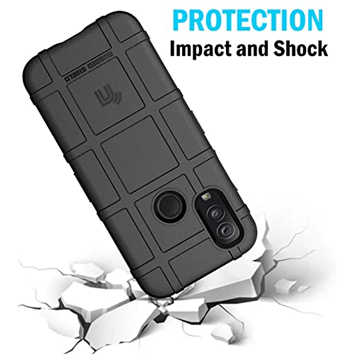 Nakedcellphone Special Ops Series Compatible with Verizon Kyocera DuraSport 5G UW Phone (C6930) Case, Tactical Armor Rugged Shield Cover [Anti-Fingerprint, Matte Grip Texture] - Black