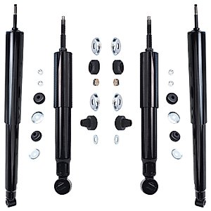 Detroit Axle - 2WD Shock Absorbers for 1997-2003 Ford F-150, 1998 1999 2000 2001 2002 Shock Absorbers Front Rear Replacement - [Models Except 7700LB GVW]