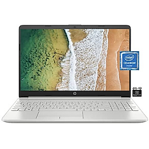 HP 2022 Pavilion 15.6" HD Laptop, 4-Core Intel Celeron N4120 Processor (Upto 2.6GHz), 8GB RAM, 128GB SSD HD Webcam, Wi-Fi 5, Bluetooth, Long Battery Life, Fast Charge, Windows 11 S+HubxcelAccessory